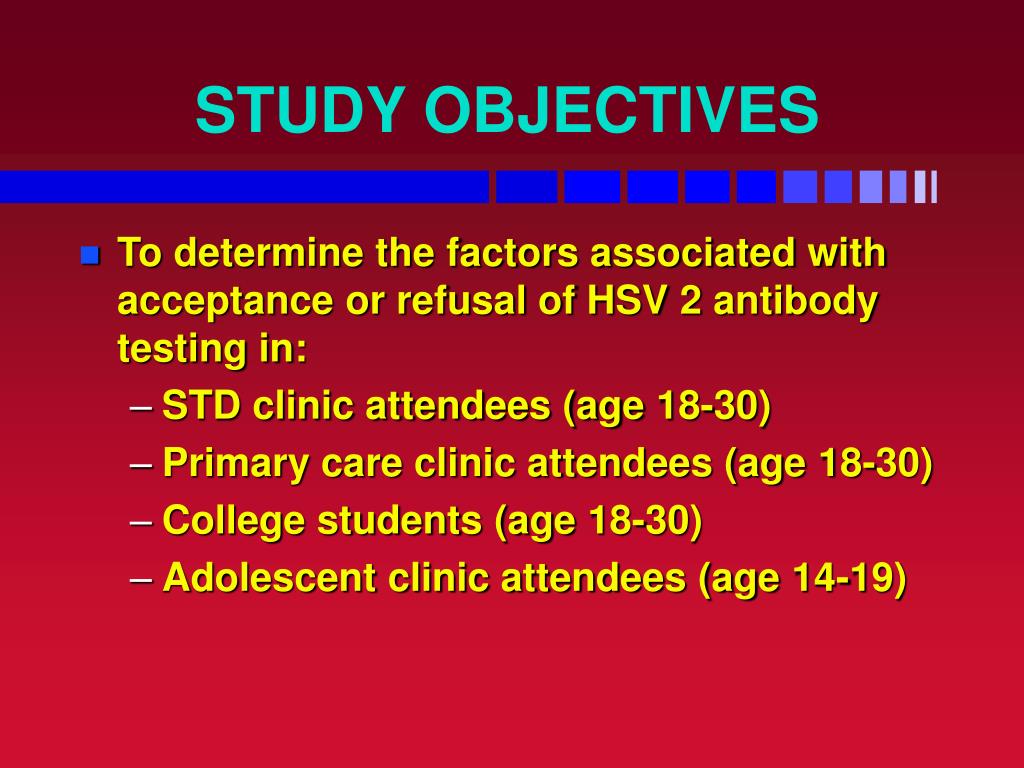 PPT - FACTORS INFLUENCING THE ACCEPTANCE OF HSV 2 ANTIBODY TESTING ...