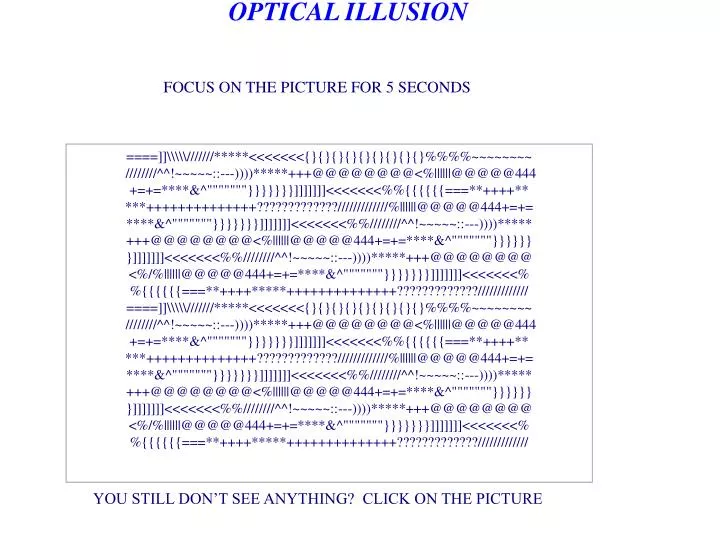 PPT - OPTICAL ILLUSION PowerPoint Presentation, free download - ID:5015445