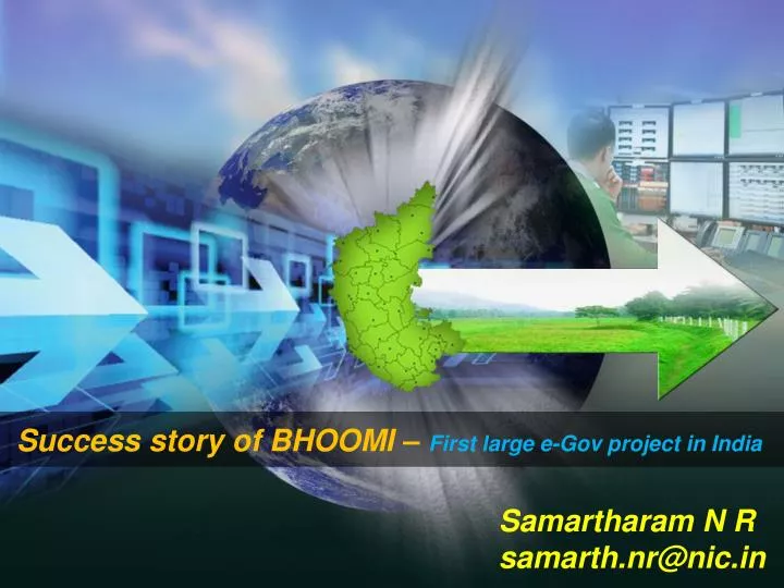 PPT - Success story of BHOOMI – First large e-Gov project in India PowerPoint Presentation - ID ...
