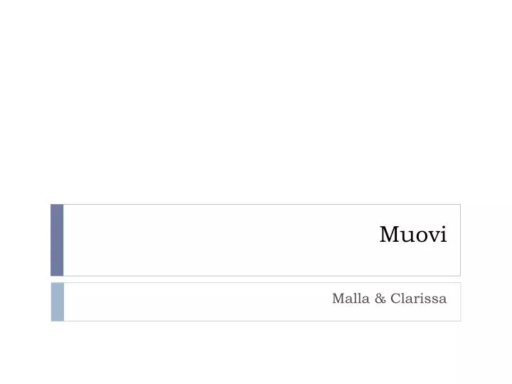 PPT - Muovi PowerPoint Presentation, free download - ID:5017202
