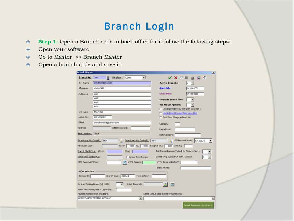 PPT - important setting for online software PowerPoint Presentation ...