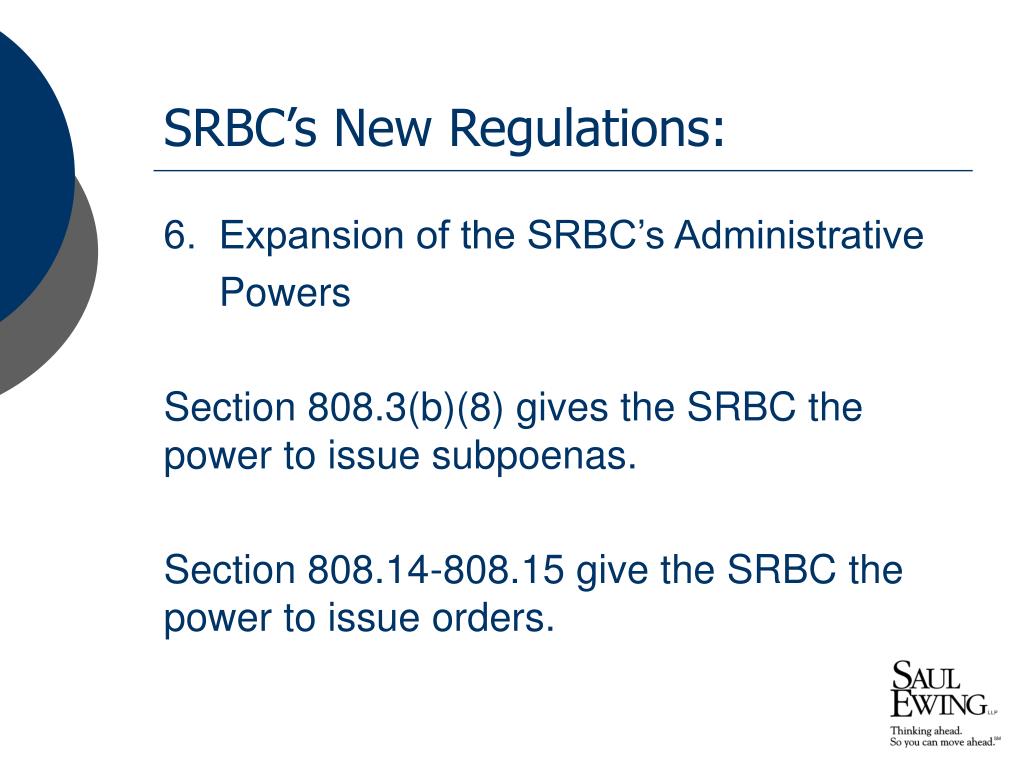 PPT - The SRBC’s New Regulations and Their Impact on the Mining ...