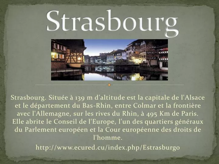 PPT - Strasbourg PowerPoint Presentation, free download - ID:5017990