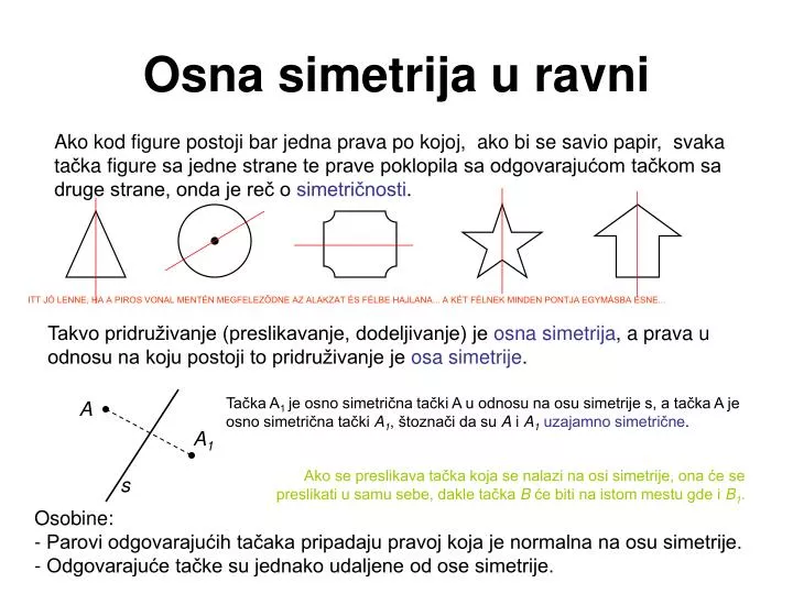 PPT - Osna simetrija u ravni PowerPoint Presentation, free download ...