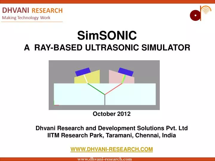 PPT - SimSONIC A RAY-BASED ULTRASONIC SIMULATOR PowerPoint Presentation ...
