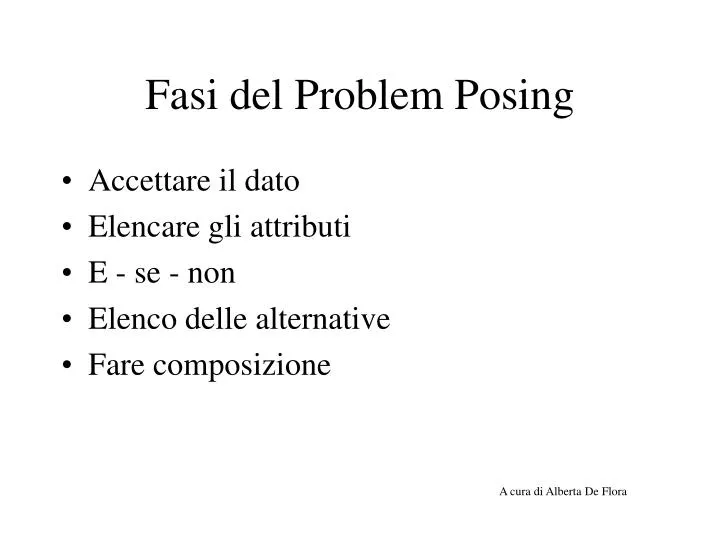 PPT - Fasi del Problem Posing PowerPoint Presentation, free download ...