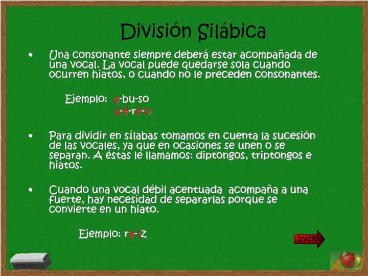 PPT - División Silábica PowerPoint Presentation - ID:5019208