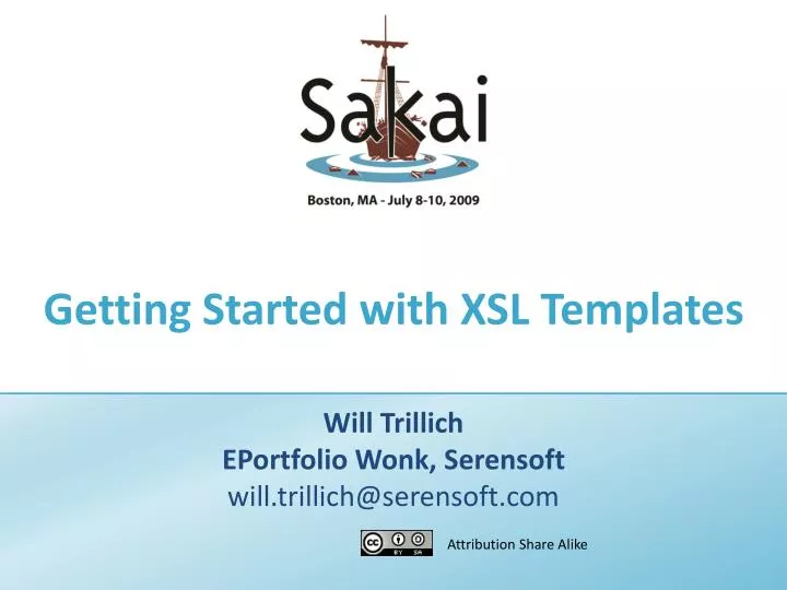 PPT - Getting Started with XSL Templates PowerPoint Presentation, free ...