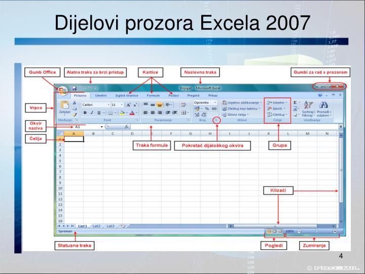 PPT - Proračunske tablice PowerPoint Presentation - ID:5019646
