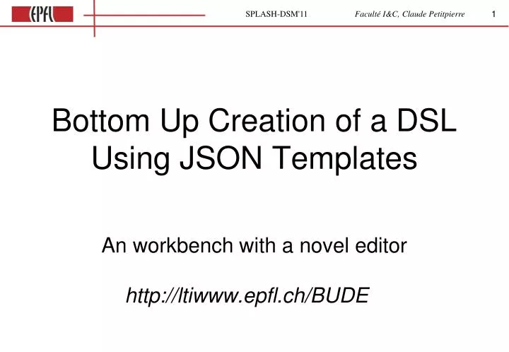 PPT - Template Based Development Environment PowerPoint Presentation ...