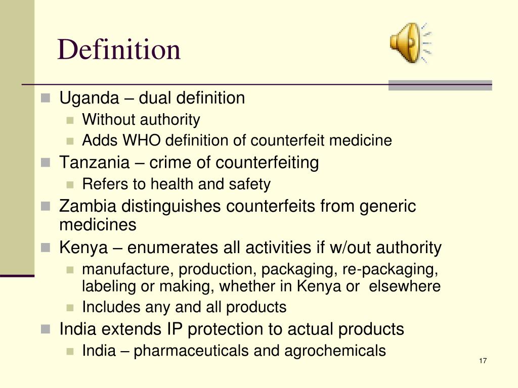 PPT - Counterfeit Goods and the Public’s Health and Safety: A Study of ...