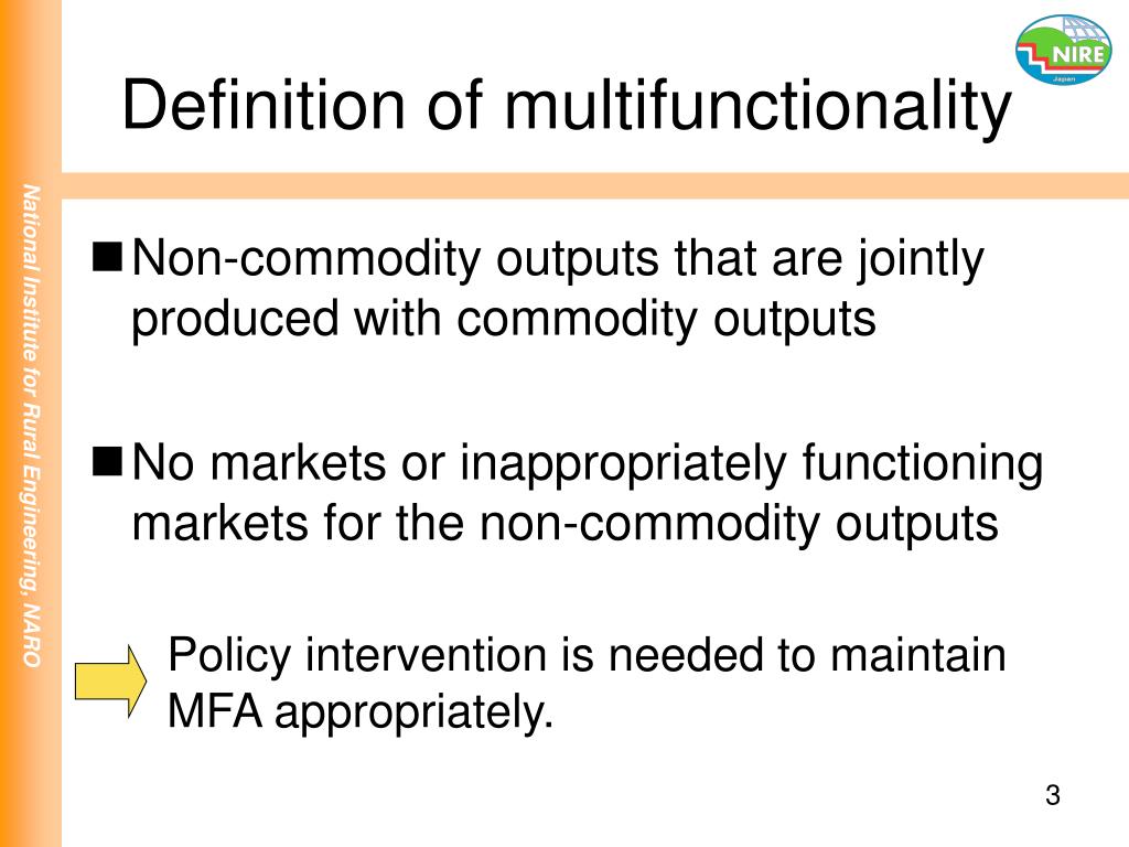PPT - Economic Valuation of Multifunctionality of Agriculture and Rural ...