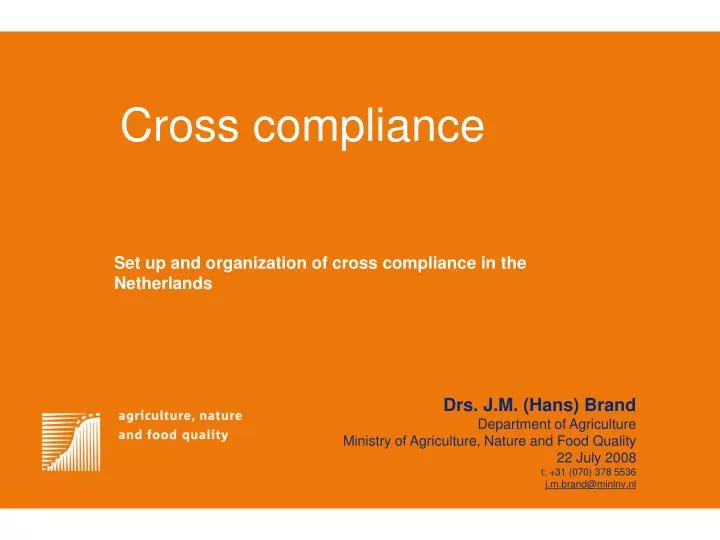 PPT - Cross compliance PowerPoint Presentation, free download - ID:5021206