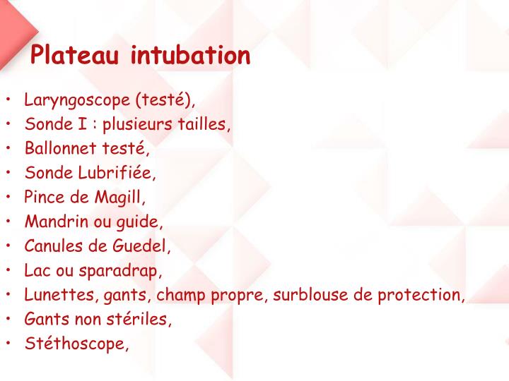 PPT - L’INTUBATION PowerPoint Presentation - ID:5021419