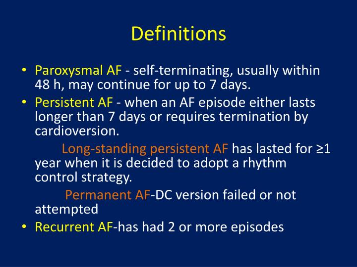 PPT - MANAGEMENT OF ATRIAL FIBRILLATION PowerPoint Presentation - ID ...