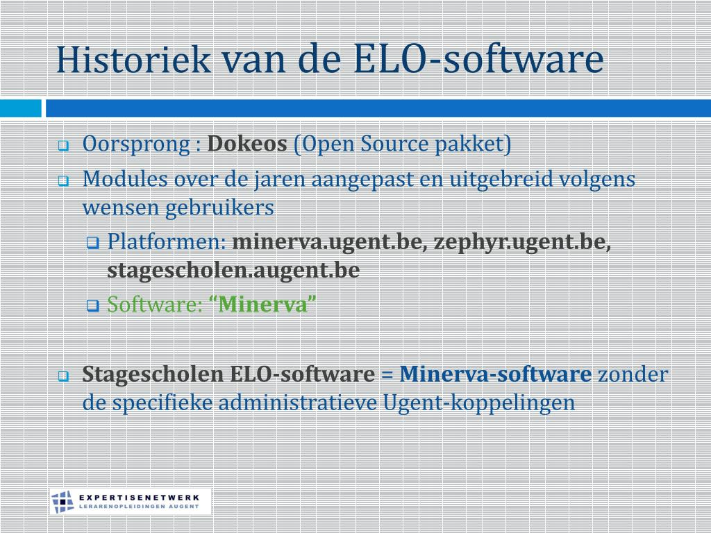 PPT - Infosessie 2011 (goed gebruik van de ELO) PowerPoint Presentation ...