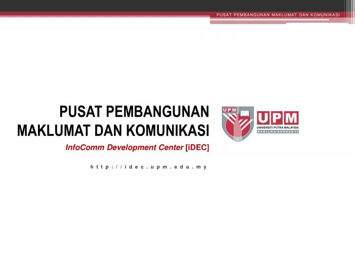 PPT - idec.upm.my PowerPoint Presentation, free download - ID:5023433