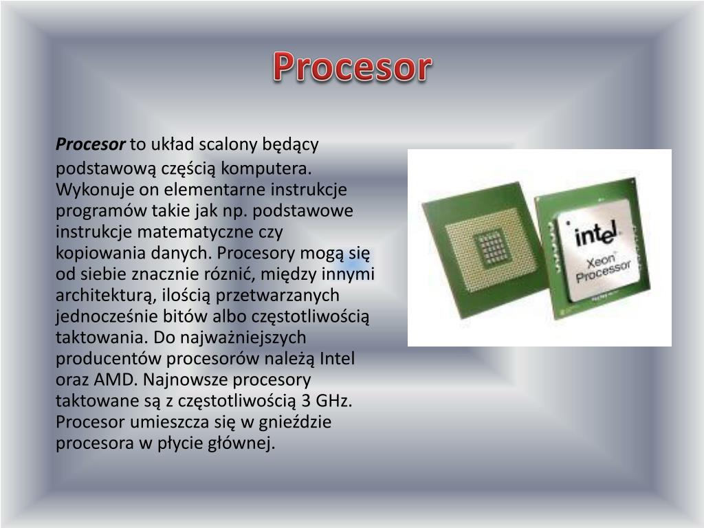 PPT - Budowa i działanie komputera-JEDNOSTKA PowerPoint Presentation ...