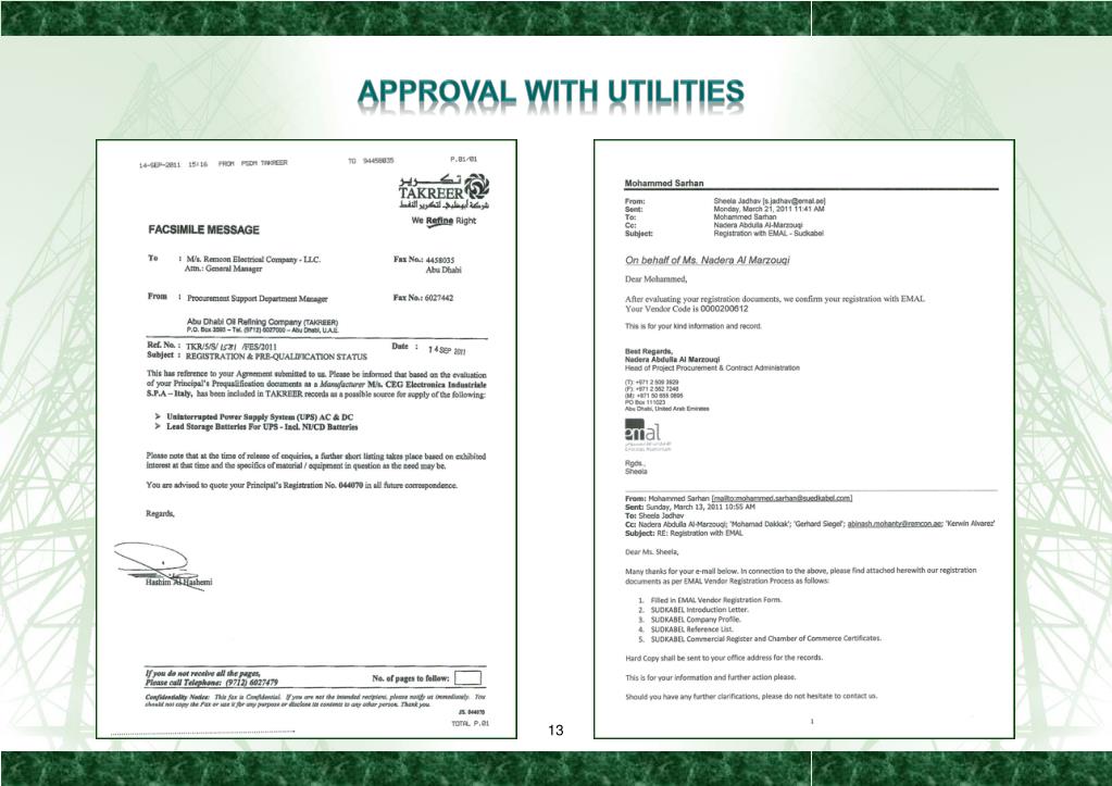 PPT - REMCON ELECTRICAL CO. LLC P.O. Box 29497 – Abu Dhabi – United ...