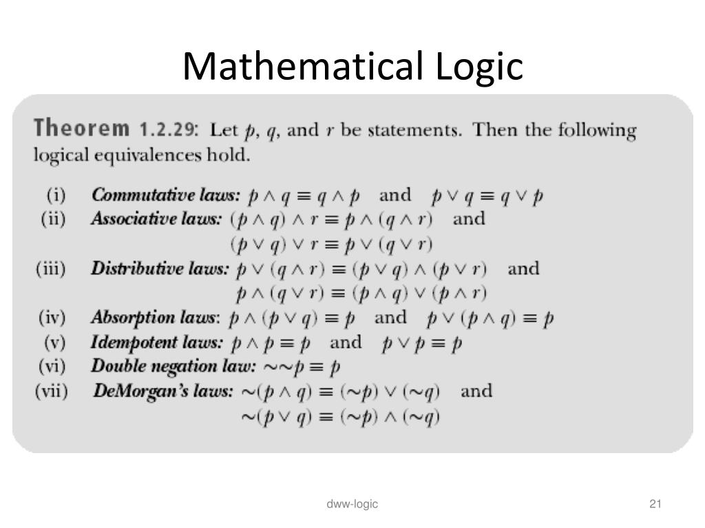PPT Mathematical Logic PowerPoint Presentation Free Download ID PPT Mathematical Logic PowerPoint Presentation Free Download ID