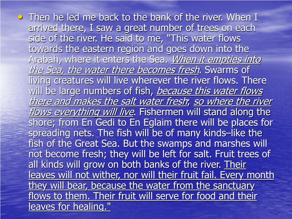 PPT - Living in the flow of God’s Living Water PowerPoint Presentation ...