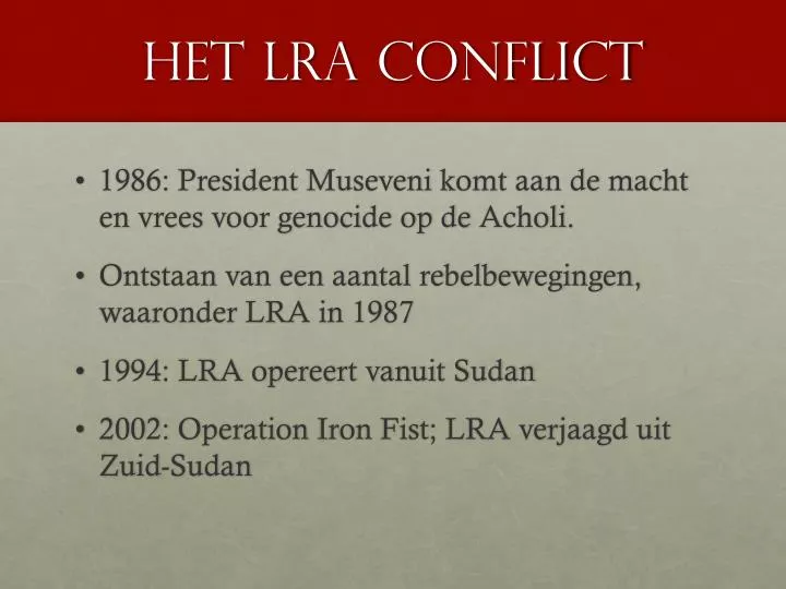 PPT - Het lra conflict PowerPoint Presentation, free download - ID:5030523