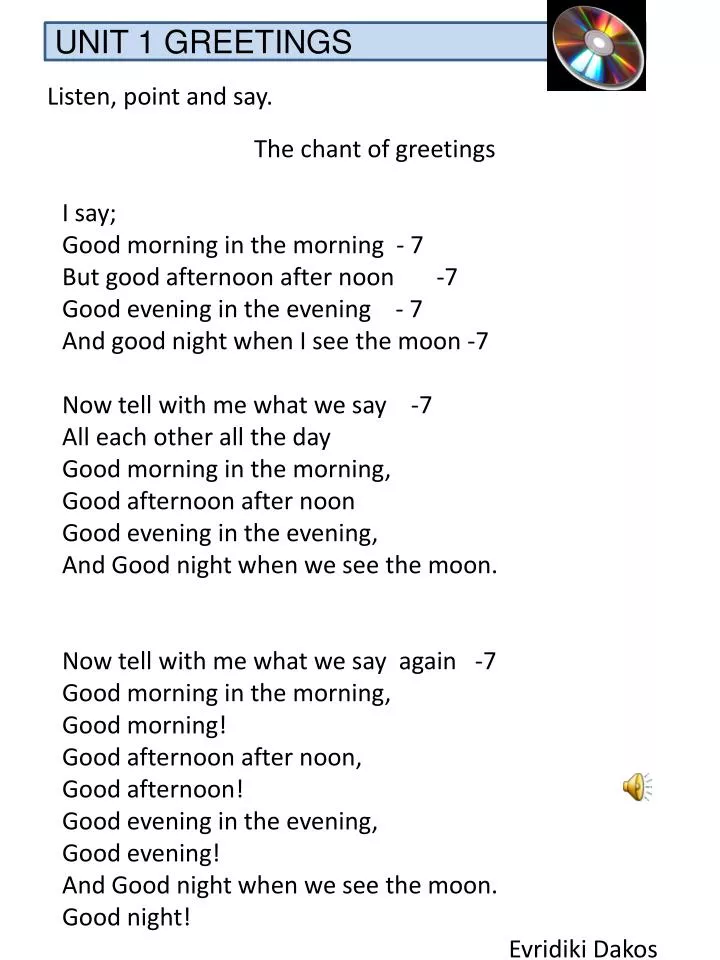 PPT - Listen, point and say. PowerPoint Presentation, free download ...