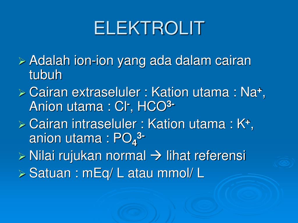 PPT - KESEIMBANGAN AIR & ELEKTROLIT PowerPoint Presentation, free ...