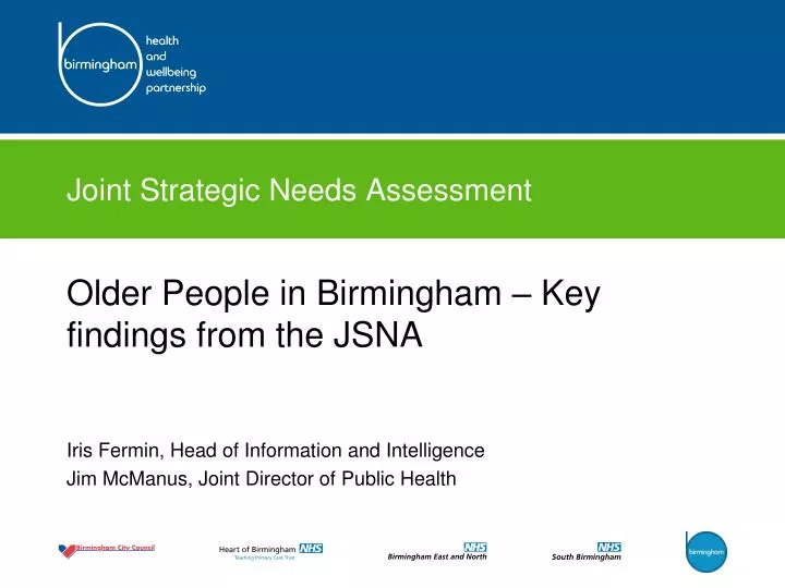 PPT - Joint Strategic Needs Assessment PowerPoint Presentation, free ...
