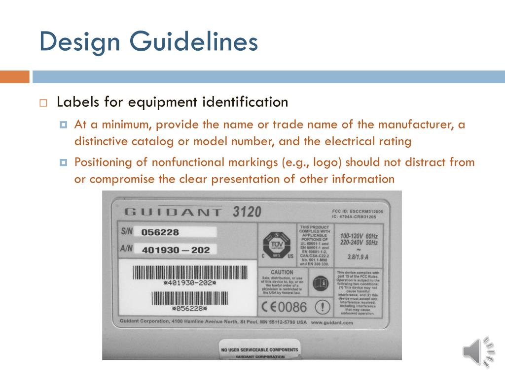 PPT - Human Factors Engineering: Design of Medical Devices Signs ...