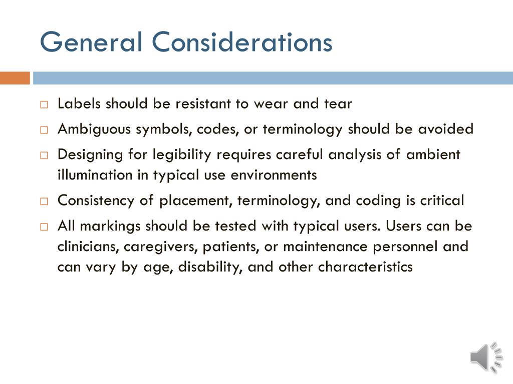 PPT - Human Factors Engineering: Design of Medical Devices Signs ...