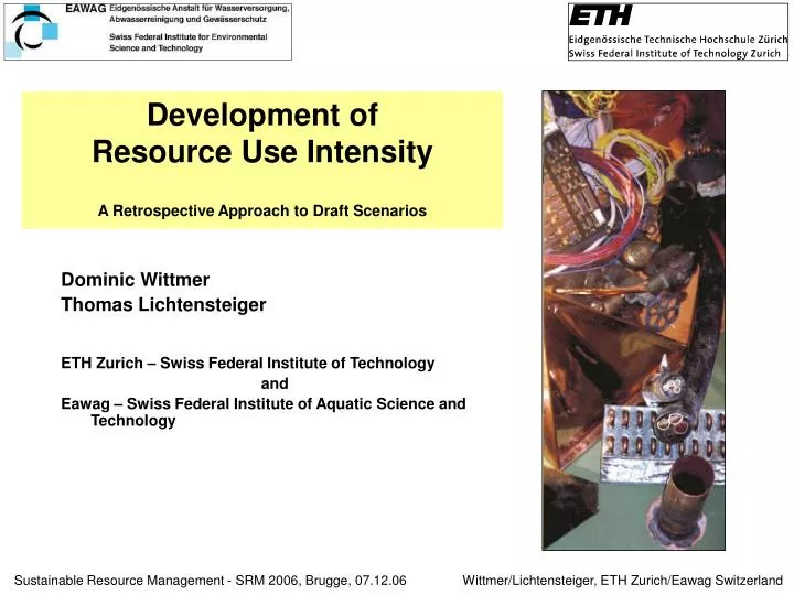 PPT - Development of Resource Use Intensity A Retrospective Approach to ...