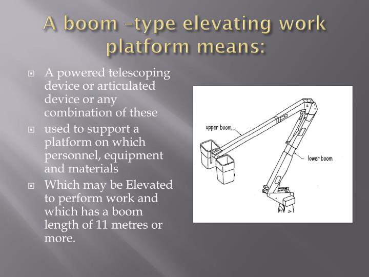 PPT - Elevated work platforms (EWP) PowerPoint Presentation - ID:5036274