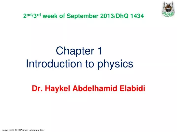 PPT - Chapter 1 Introduction to physics PowerPoint Presentation, free ...