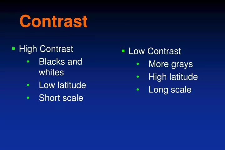 PPT - Contrast PowerPoint Presentation, free download - ID:5038580