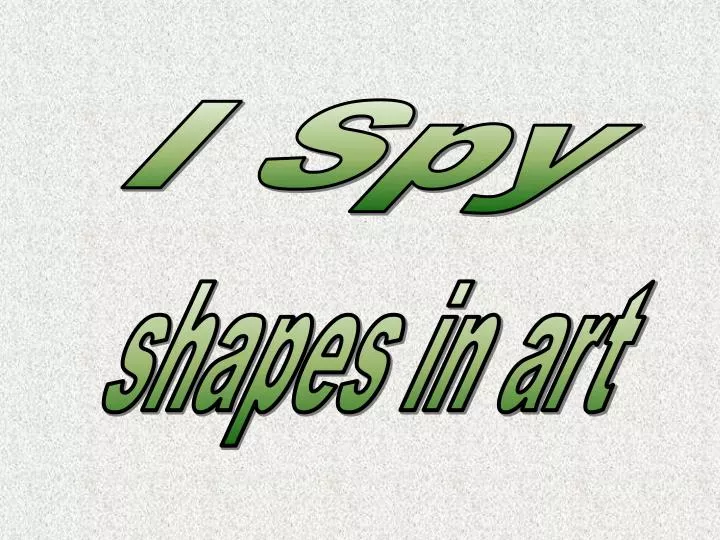 PPT - I Spy PowerPoint Presentation, free download - ID:5038978