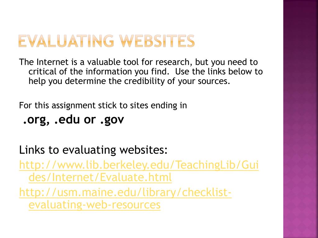 PPT - Evaluating Websites PowerPoint Presentation, free download - ID ... PPT - Evaluating Websites PowerPoint Presentation, free download - ID ...