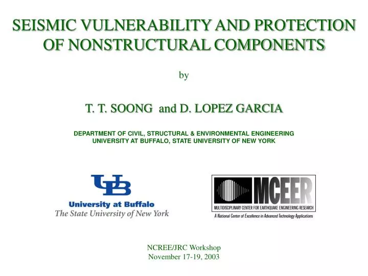 PPT - Examples of Nonstructural Components Architectural Partitions ...