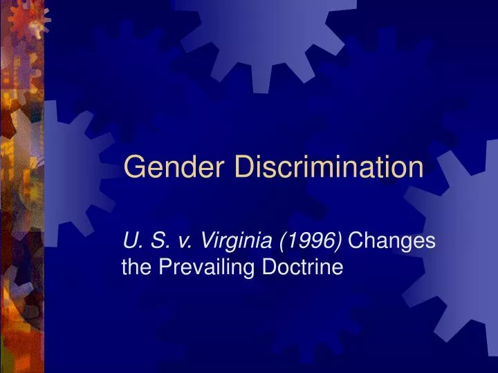 PPT - Gender Discrimination PowerPoint Presentation, free download - ID ...
