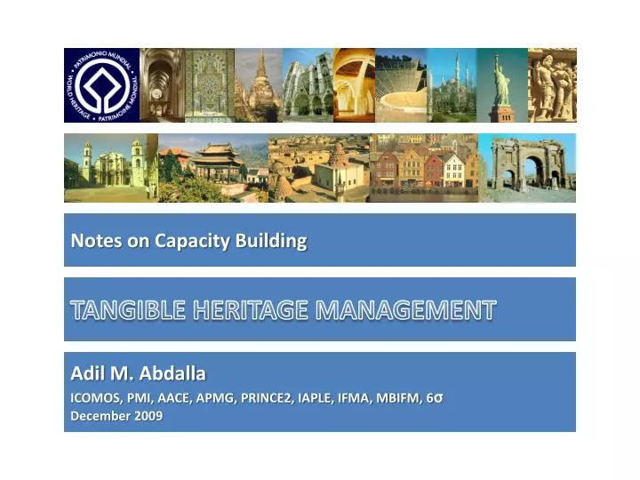 PPT - TANGIBLE HERITAGE MANAGEMENT PowerPoint Presentation, free ...