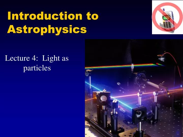 PPT - Introduction to Astrophysics PowerPoint Presentation, free ...