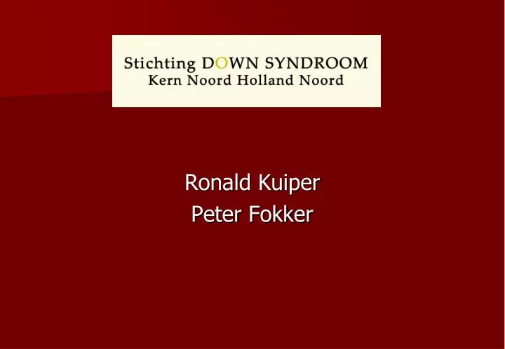PPT - Ronald Kuiper Peter Fokker PowerPoint Presentation, free download ...