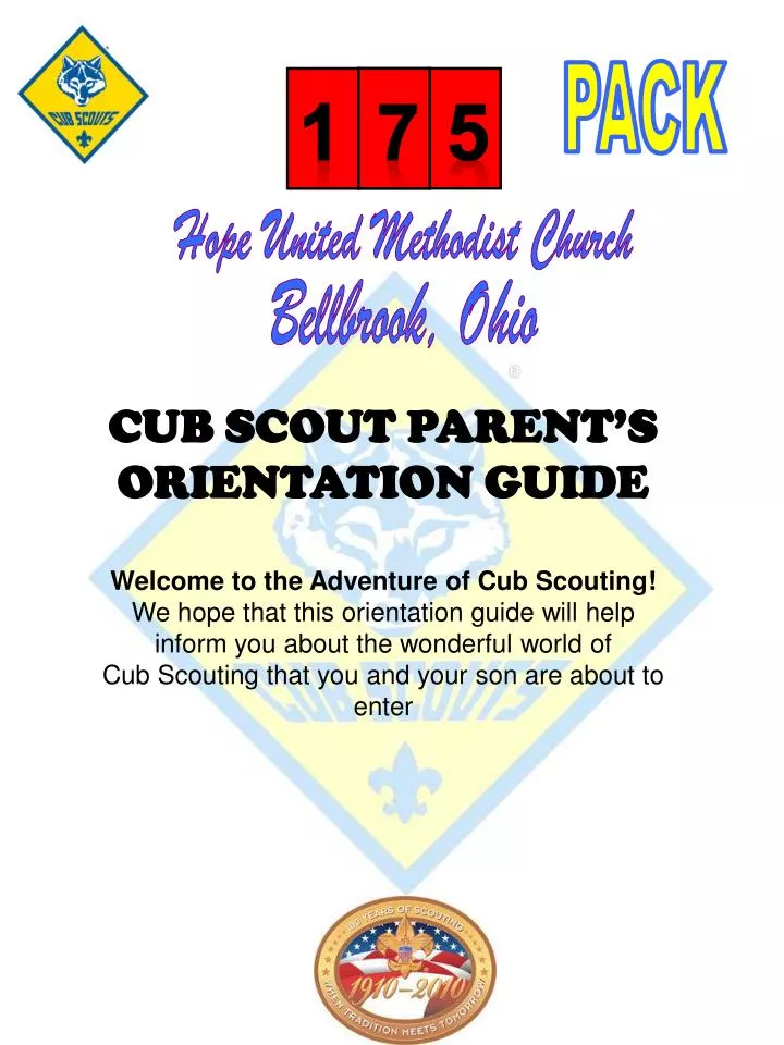PPT - CUB SCOUT PARENT’S ORIENTATION GUIDE Welcome to the Adventure of ...