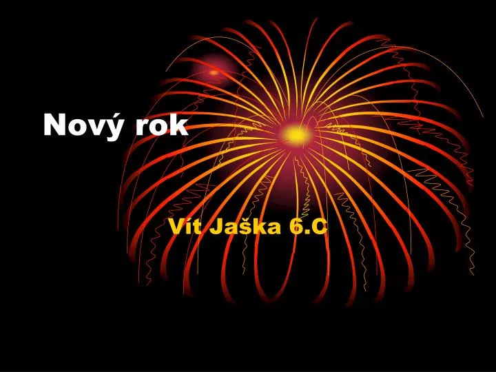 PPT - Nový rok PowerPoint Presentation, free download - ID:5042645
