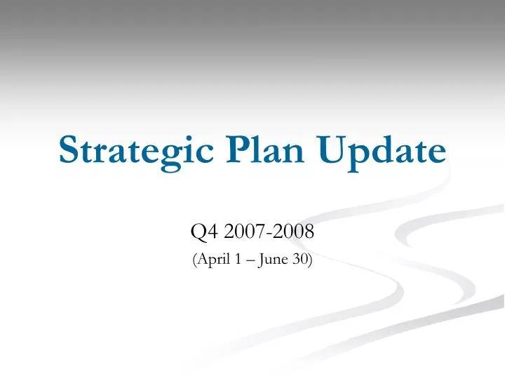 PPT - Strategic Plan Update PowerPoint Presentation, free download - ID ...