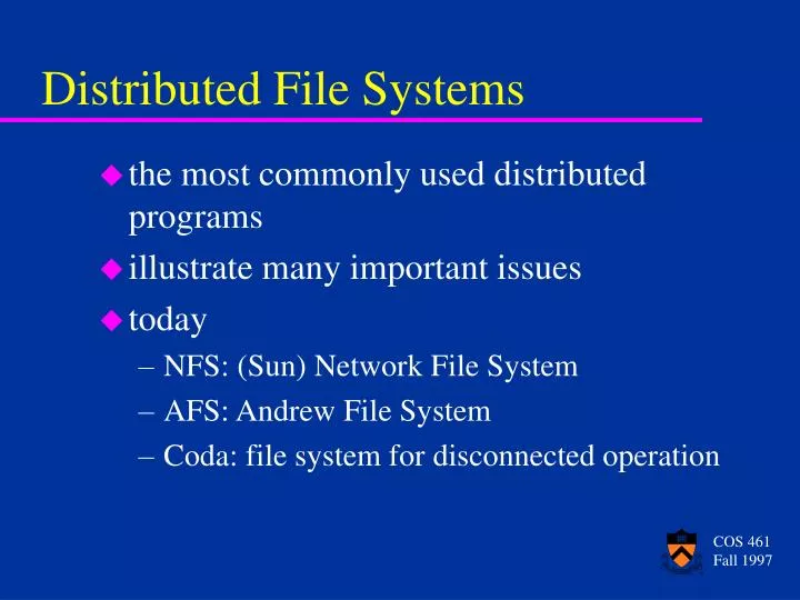 PPT - Distributed File Systems PowerPoint Presentation, free download ...