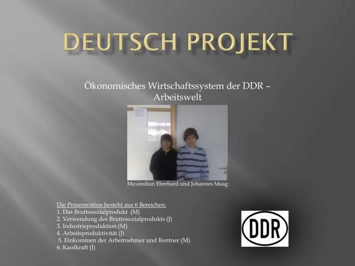 PPT - Deutsch Projekt PowerPoint Presentation, free download - ID:5044850