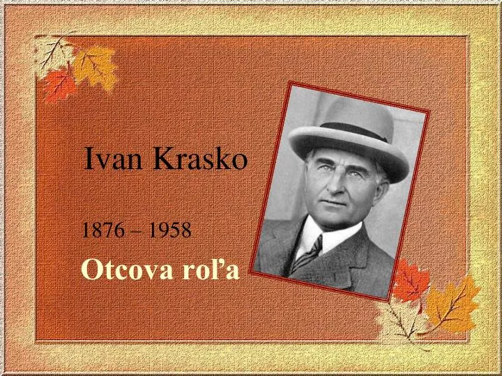 PPT - Ivan Krasko PowerPoint Presentation, free download - ID:5045430