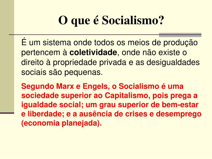 PPT - SOCIALISMO PowerPoint Presentation - ID:5045765