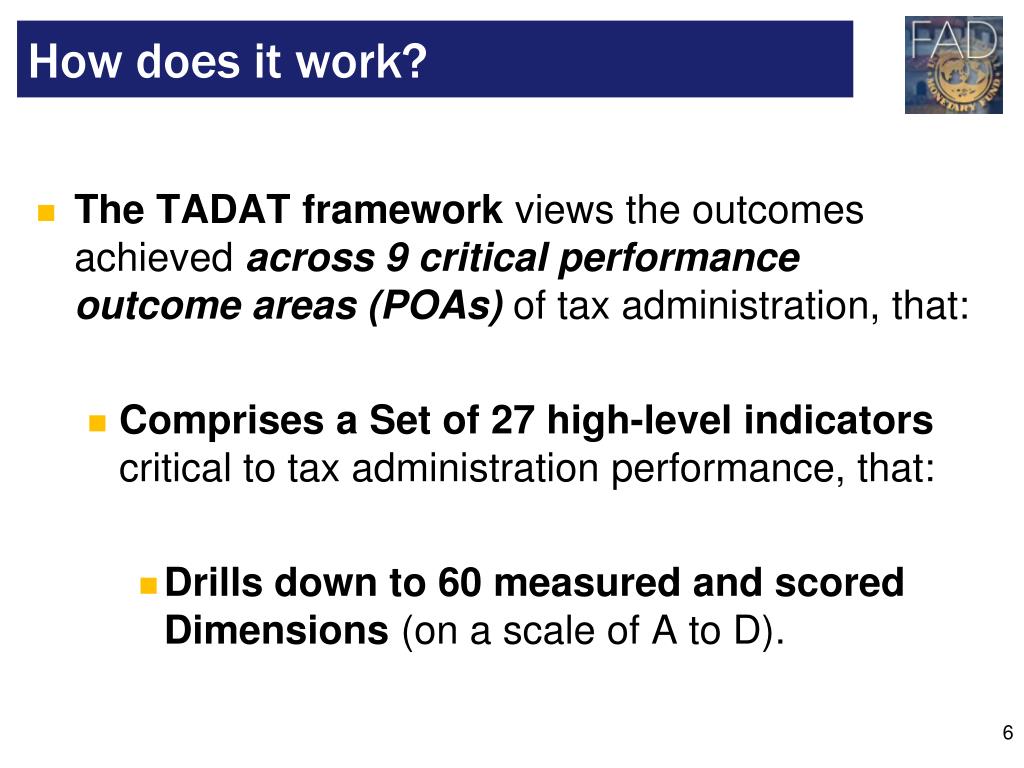 PPT - Tax Administration Diagnostic Assessment Tool Paul Martens on ...
